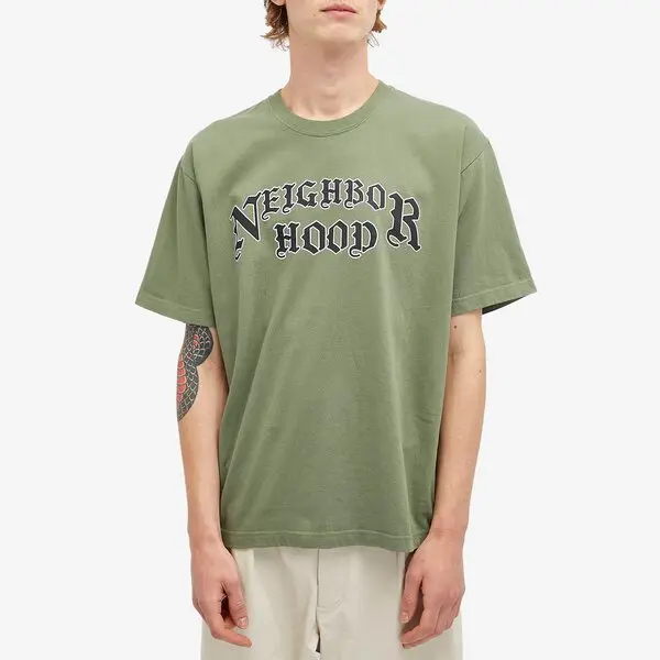 Neighborhood Ss-4 T-Shirt In Olive Drab - 35% Off | Editorialist